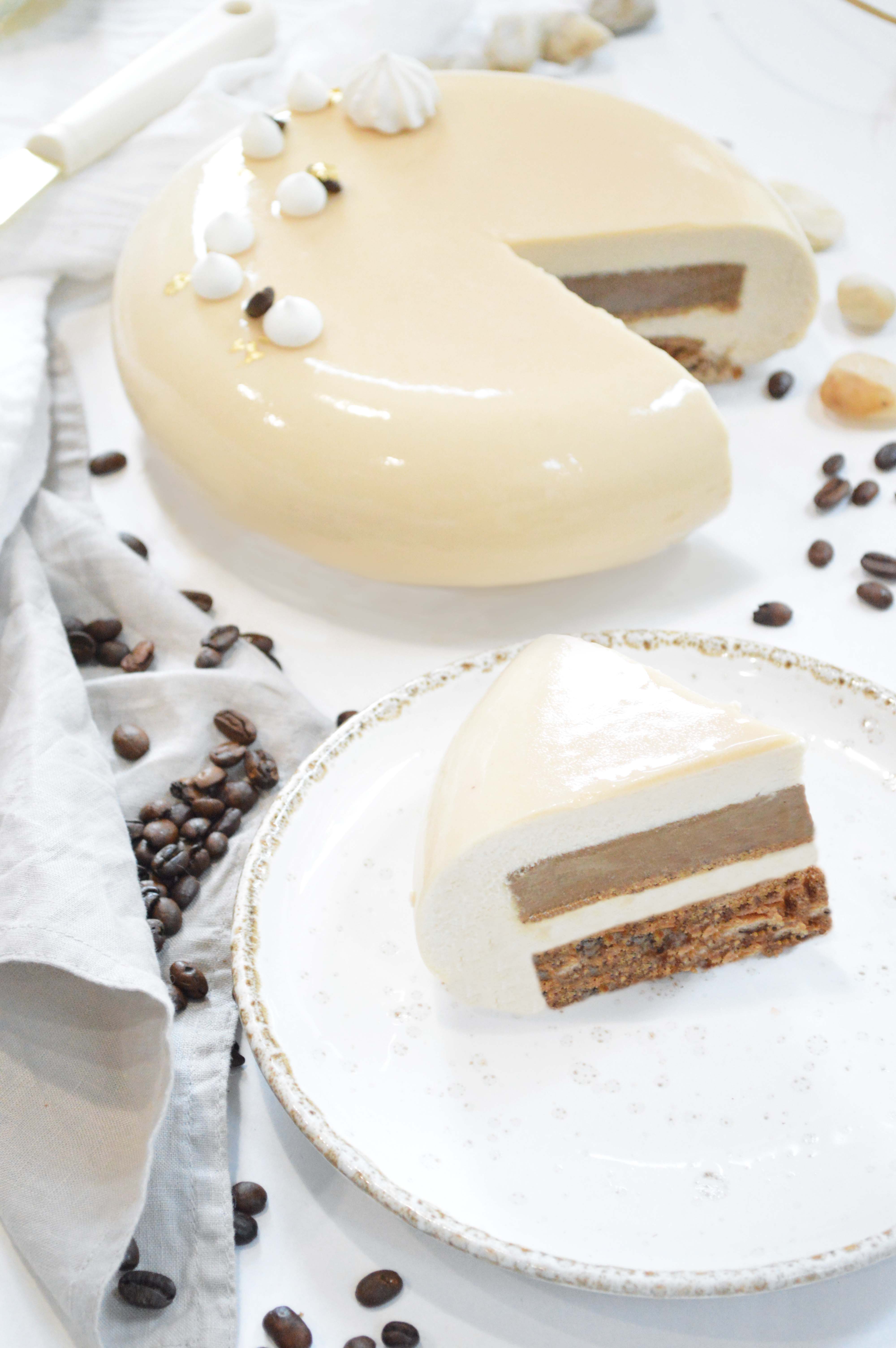 Recette entremets café noisette